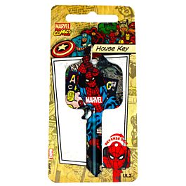 Marvel Originals Spiderman Licensed Universal 6-Pin Cylinder Key Blank