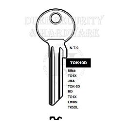 Tok Winkhaus Copy TOK10D Cylinder Key Blanks