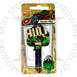 Marvel Originals The Hulk Licensed Universal 6-Pin Cylinder Key Blank