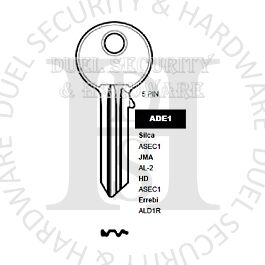 Asec Copy Orion ADE1 Cylinder Key Blanks Silca ASEC1 JMA AL-2 HD ASEC1 ...