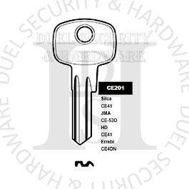 CES Copy CE201 Cylinder Key Blanks
