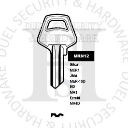 Meroni Copy MRN12 Cylinder Key Blanks