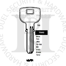 Tesa Copy TSA2 Cylinder Key Blanks