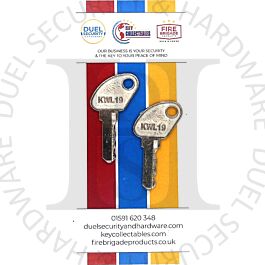 Avocet WMS Compatible TS7555 KWL19 Locking Window Handle Key Pack of 2