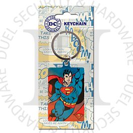 DC Comics MK38758C Superman Premium Steel Licensed Keychain-Keyring