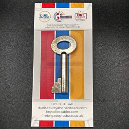 Duel Security FB14 Fire Brigade Genuine Large Yellow Padlock Key Pack of 1