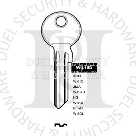 Wilka Copy WIL10D Cylinder Key Blanks