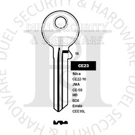 Ces Copy Orion CE23 Cylinder Key Blanks Silca CE22-16 JMA CE-50 HD BD6 ...