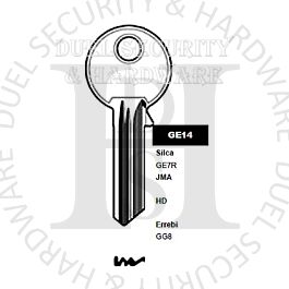 Gege Copy GE14 Cylinder Key Blanks