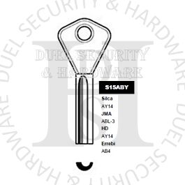 Abloy Copy Orion S15ABY Cylinder Key Blanks Silca AY14 JMA Abl-3 HD ...