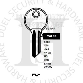 Cisa Copy Orion YAL10 Cylinder Key Blanks Silca YA8 JMA YA-7D HD 7DB ...