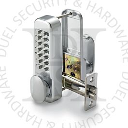 Securefast SBL310-S Push Button Digital Lock with holdback - Satin Chrome