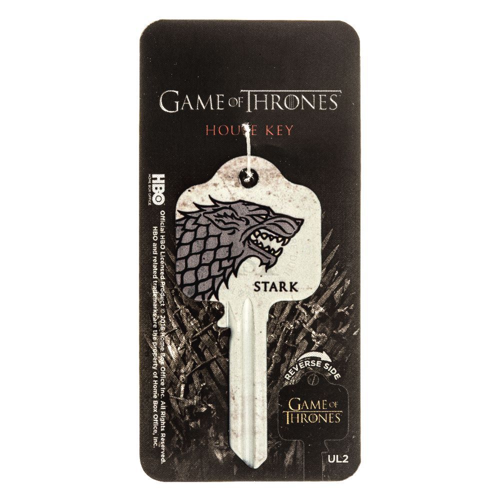 Game of Thrones House Stark Universal UL2 6-Pin Cylinder Key Blank