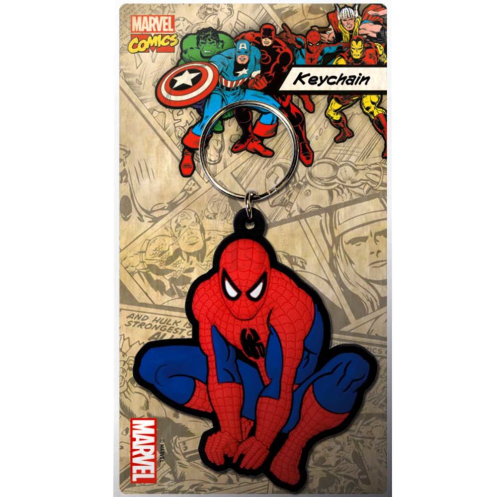 Marvel RK38201 Spiderman "Crouching" Licensed Keychain-Keyring