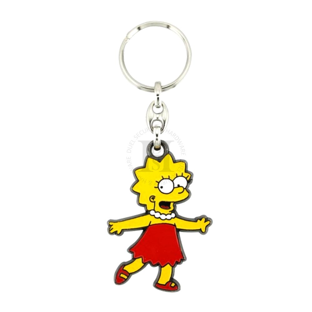 The Simpsons Lisa Simpson Dancing Enamelled Licensed Keychain-Keyring