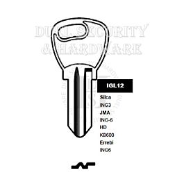 Ingersoll Copy IGL12 Cylinder Key Blanks