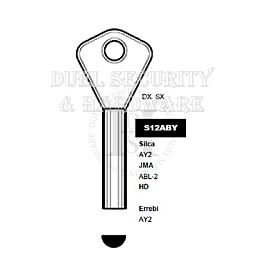 Abloy Copy S12ABY Cylinder Key Blanks