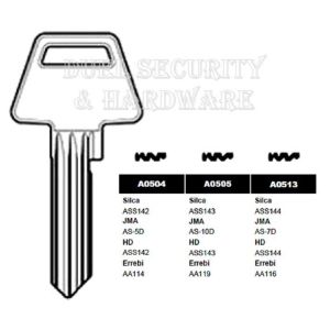 Assa Copy Key Blanks - Cylinder Key Blanks - Key Blanks & Keychains